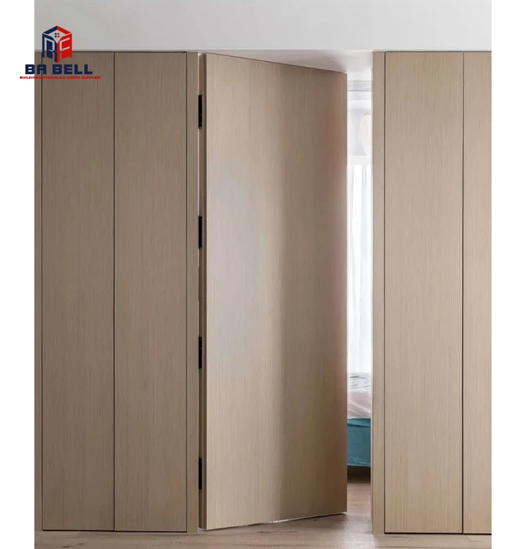 Frameless Wood Veneer Invisible Flush Mounted Secret Doors Wooden ...