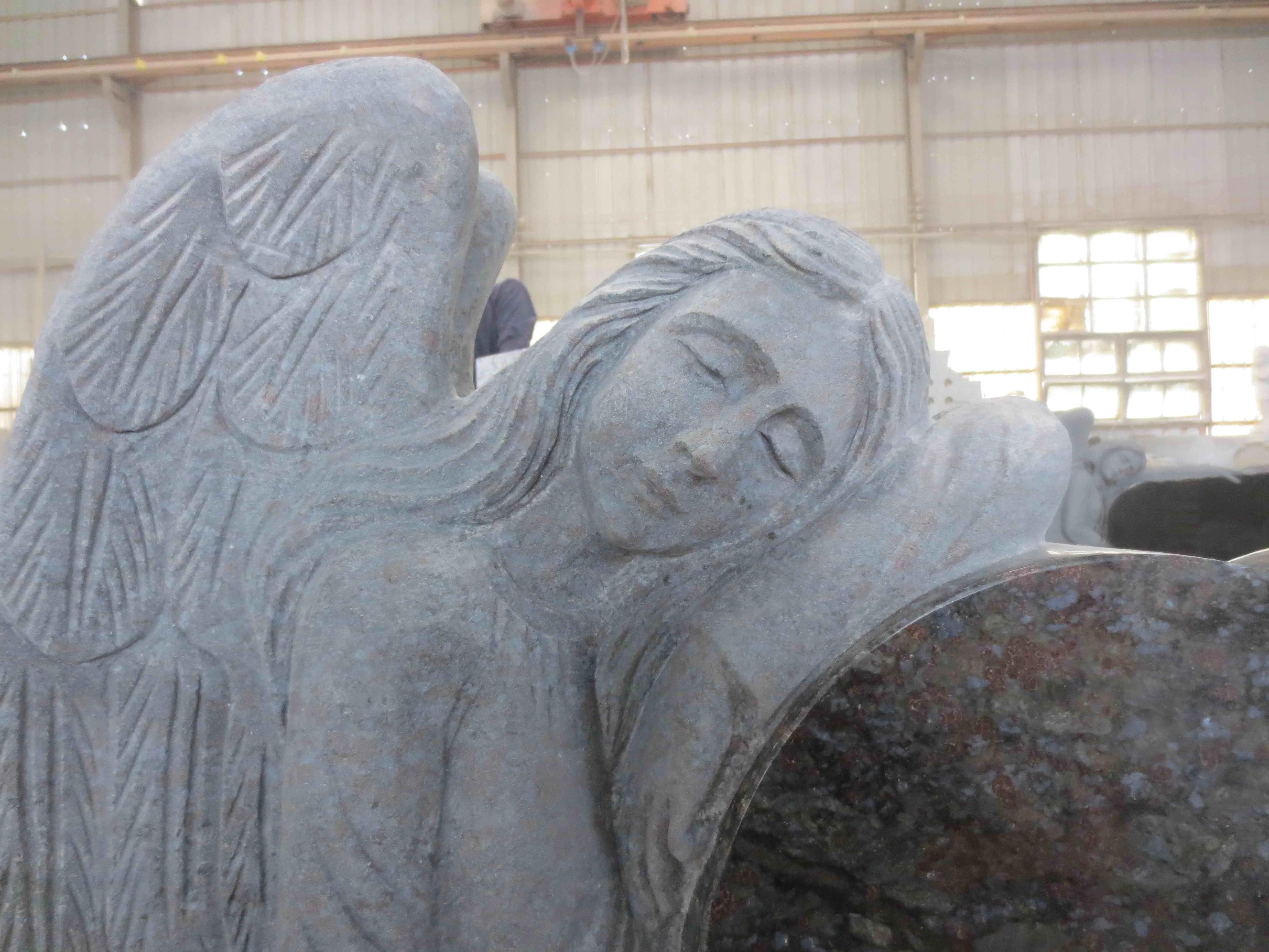 Angel Engrave Headstone - Customized Granite Tombstone