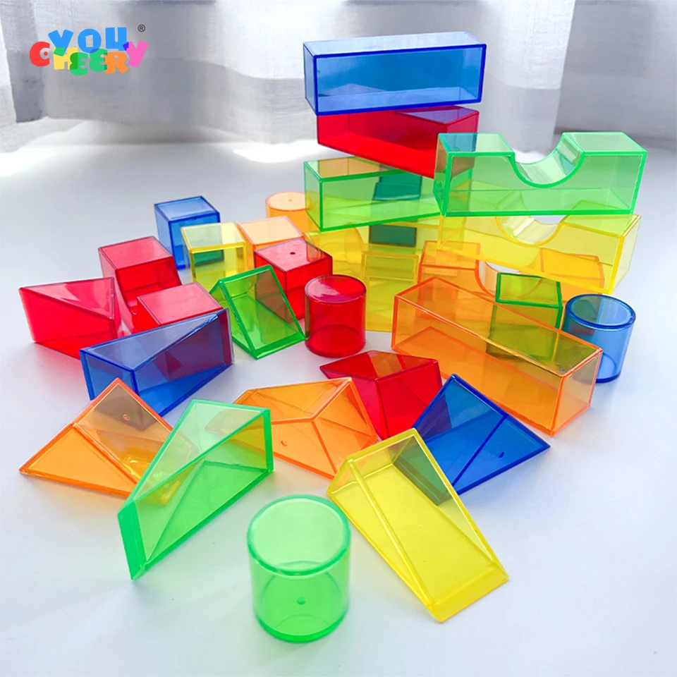 Translucent Light And Color Squares Early Childhood Educational Toy ...