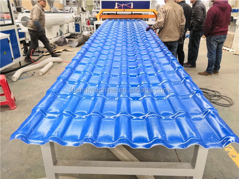 PVC Roof Tile Manufacturing Machine - 400kg/h Output