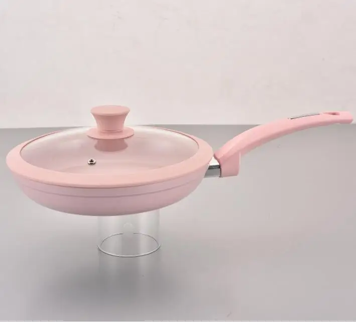 11pcs Pink Cooking Pots and Pans - Non Stick Set