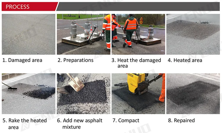 ENUO Portable Infrared Asphalt Road Recycler Reclaimer
