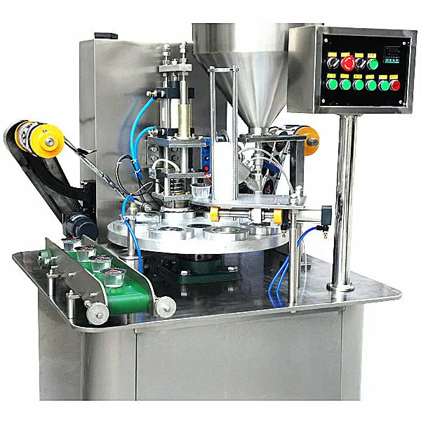 Xbg50 Rotary Type Cups Filler And Sealer Machine Supplier For Ice Cream Cup - Buy Rotary Type ...