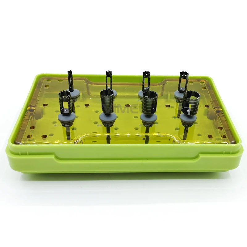 8pcs Dental Dentium XIT Trephine Kit Implant Instrument Dental Tools ...