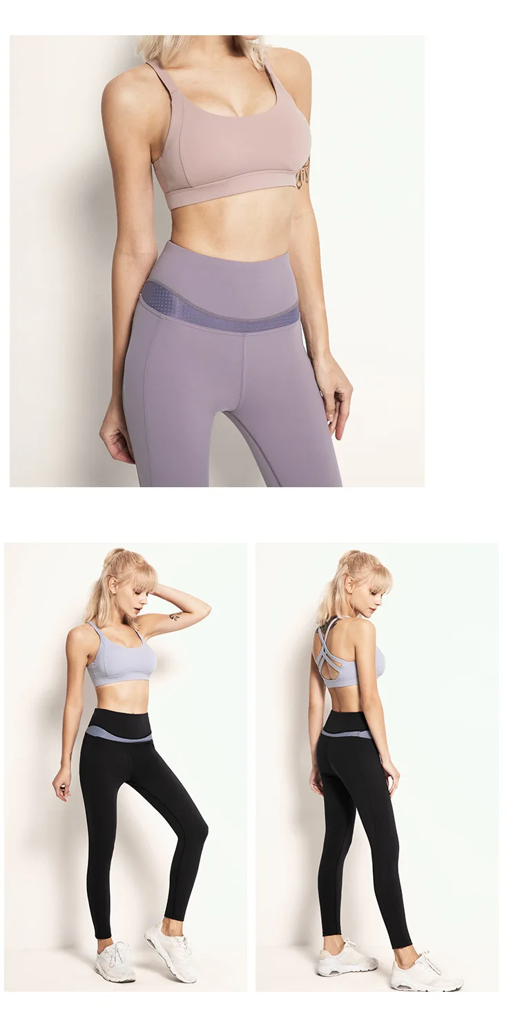 Mulheres Novas Leggings Apertadas Calças De Fitness Yoga Nu Sentimento