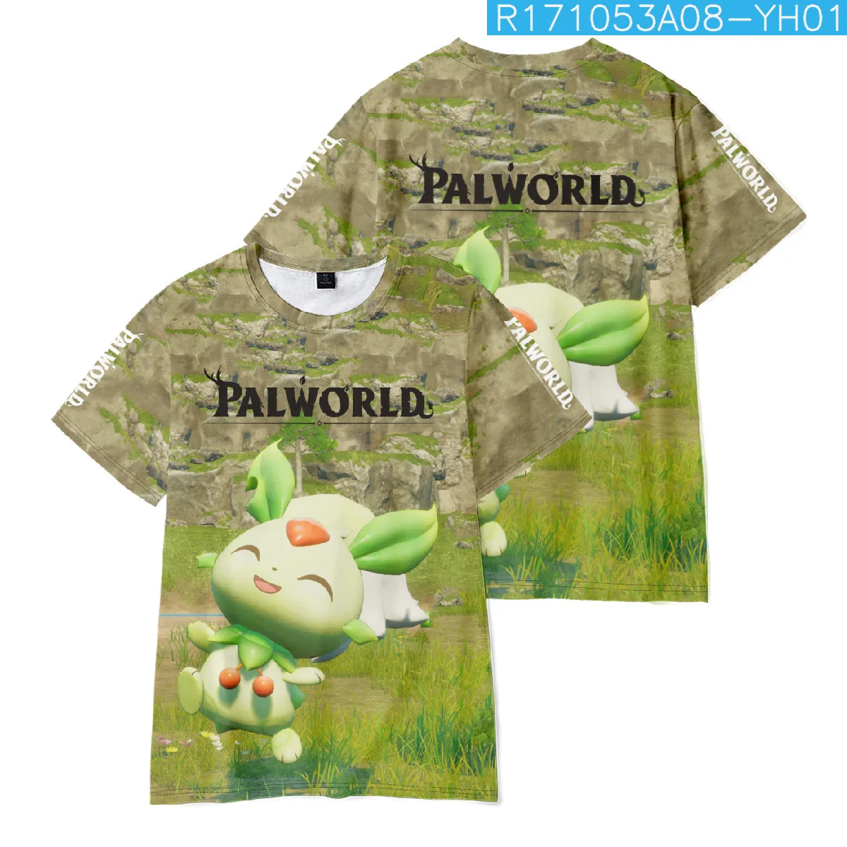 Palworld 3d Digital Printed Children's Summer Short Sleeve T-shirt 2024 ...