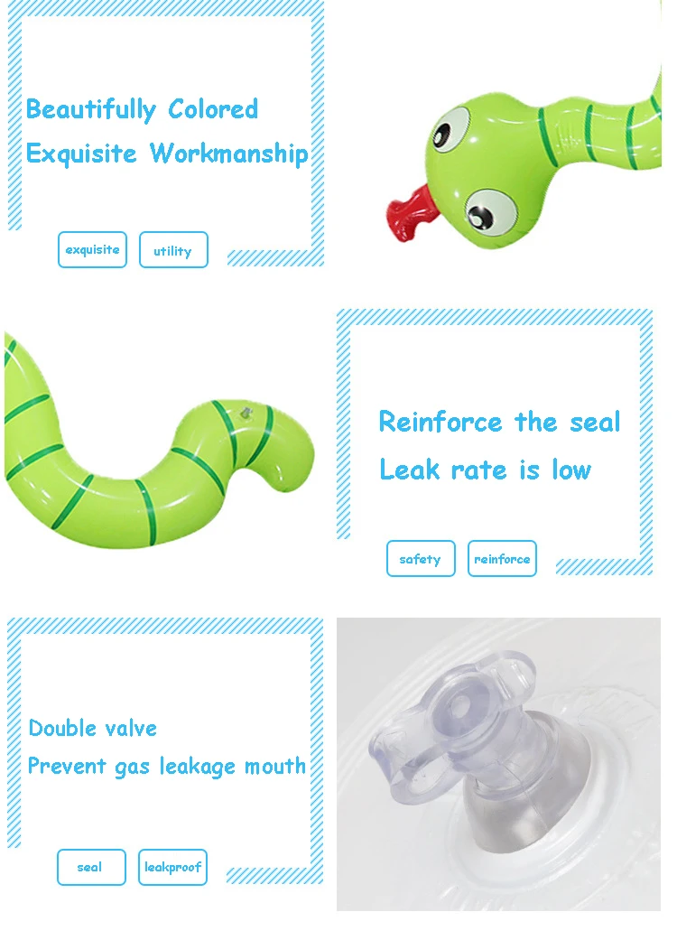 Newest Swimming Water Toy Inflatable Snake Floating For Kids - Buy ...