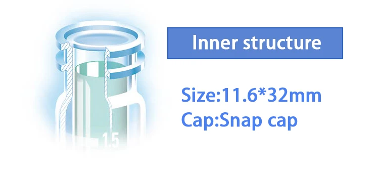 Supplier Price Seal HPLC and GC Vials 11mm Snap Cap