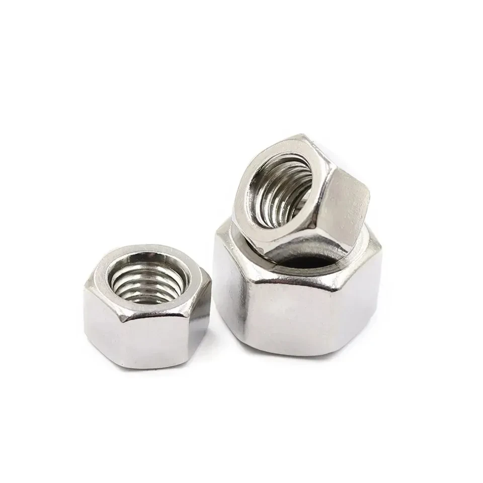 Din Standard 6061 Aluminum Gb52 M3 Hexagon Nut Polished Finish In Natural Color For General ...