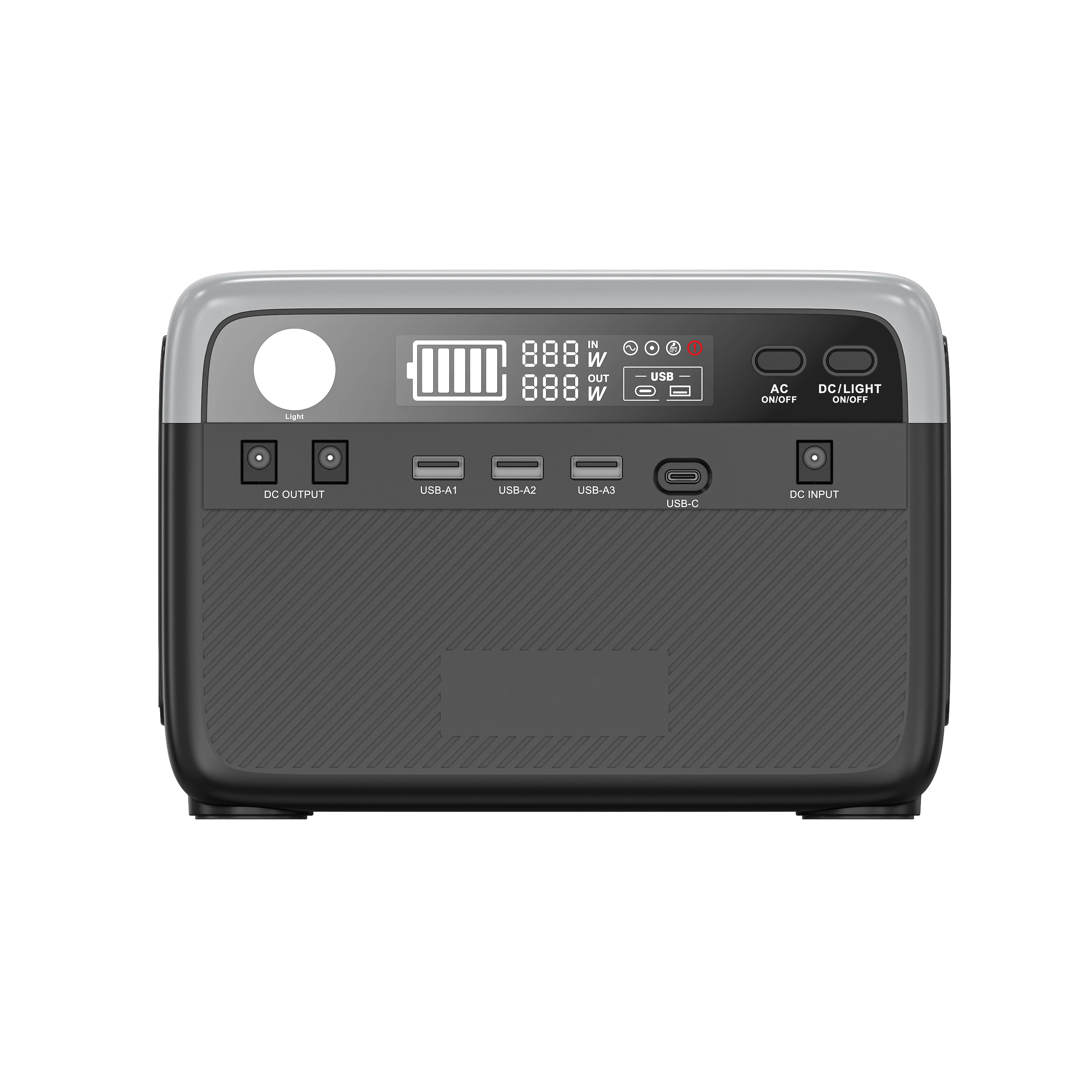 300W Portable Power Station with Wireless Charging & Flashlight