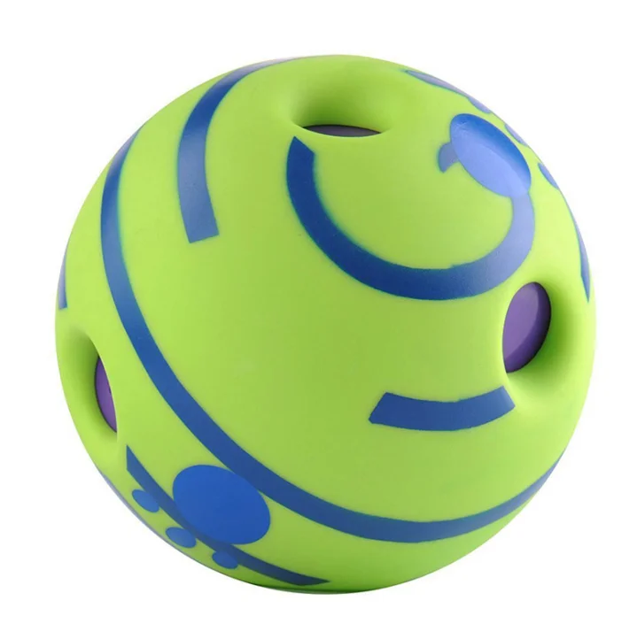 2020 Blue Color Wobble Wag Giggle Ball Interactive Dog Toy Fun Giggle ...