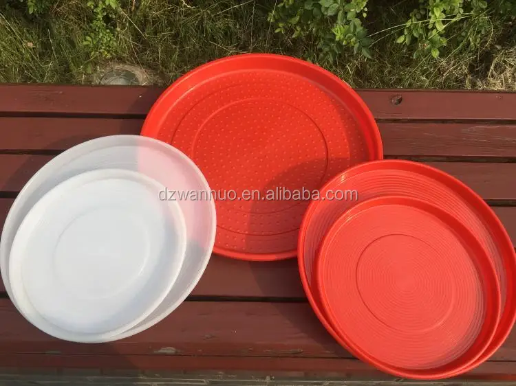 Poultry Farm Feeding Equipment Chicken Feeder Pan Plastic Chicken Feed ...