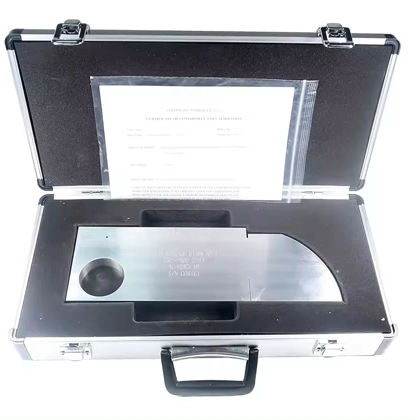 Aluminum V1 Type Ultrasonic Calibration Test Block IP65