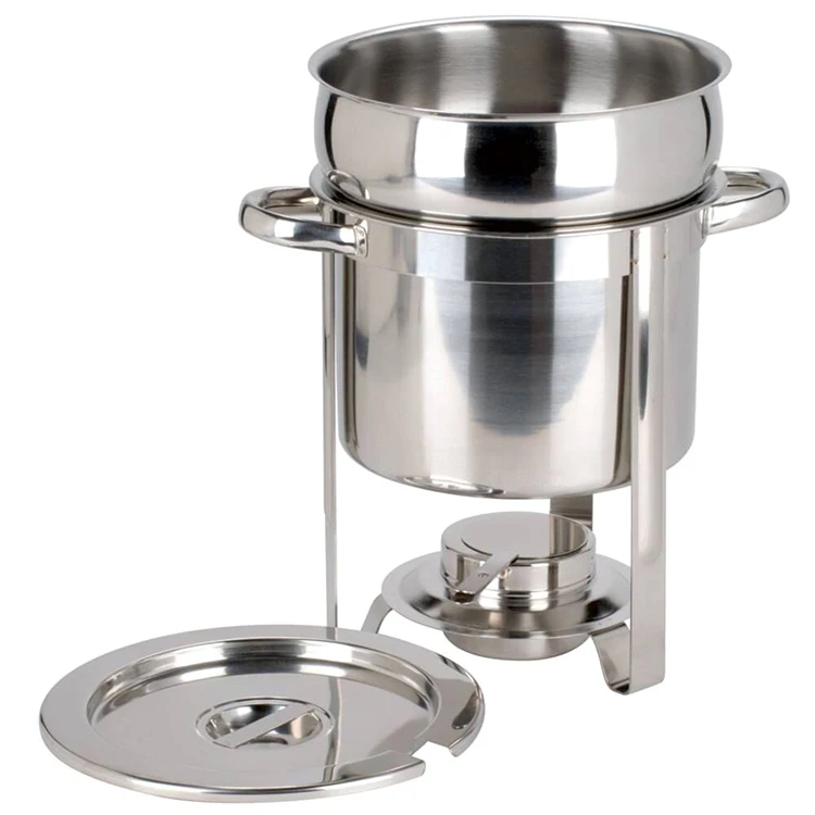 High Quality Stainless Steel Buffet Food Warmer Chafing Dish 11l Round ...