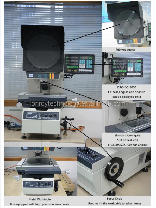 CPJ-3025 Profile Projector - Precision Shadowgraph Comparator