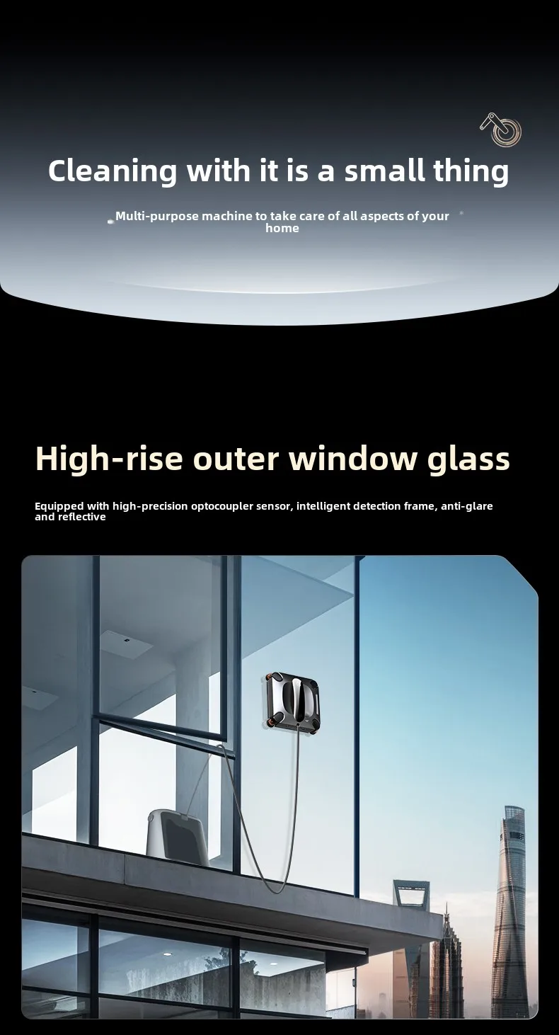 X7 Electric Window Cleaning Robot - High-Rise & Automatic