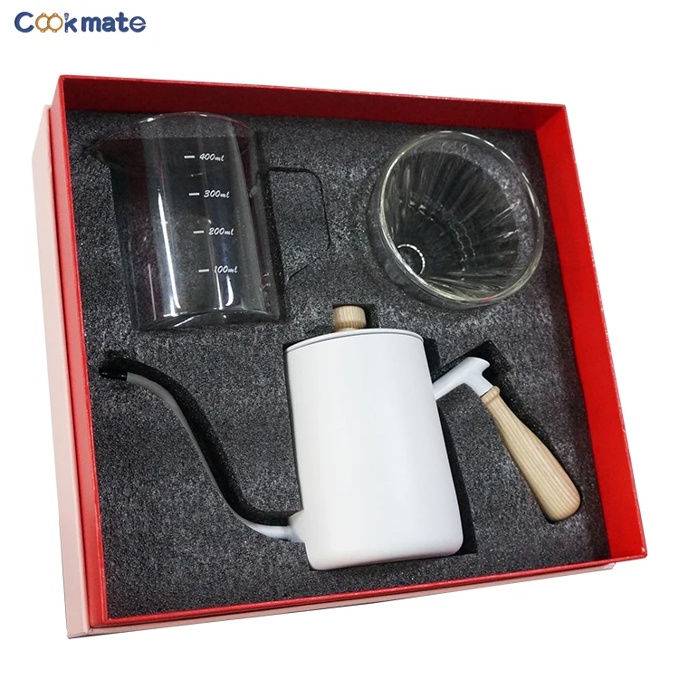 Elegant Fashion Portable Wood Box - Coffee Brew Maker Gift Set