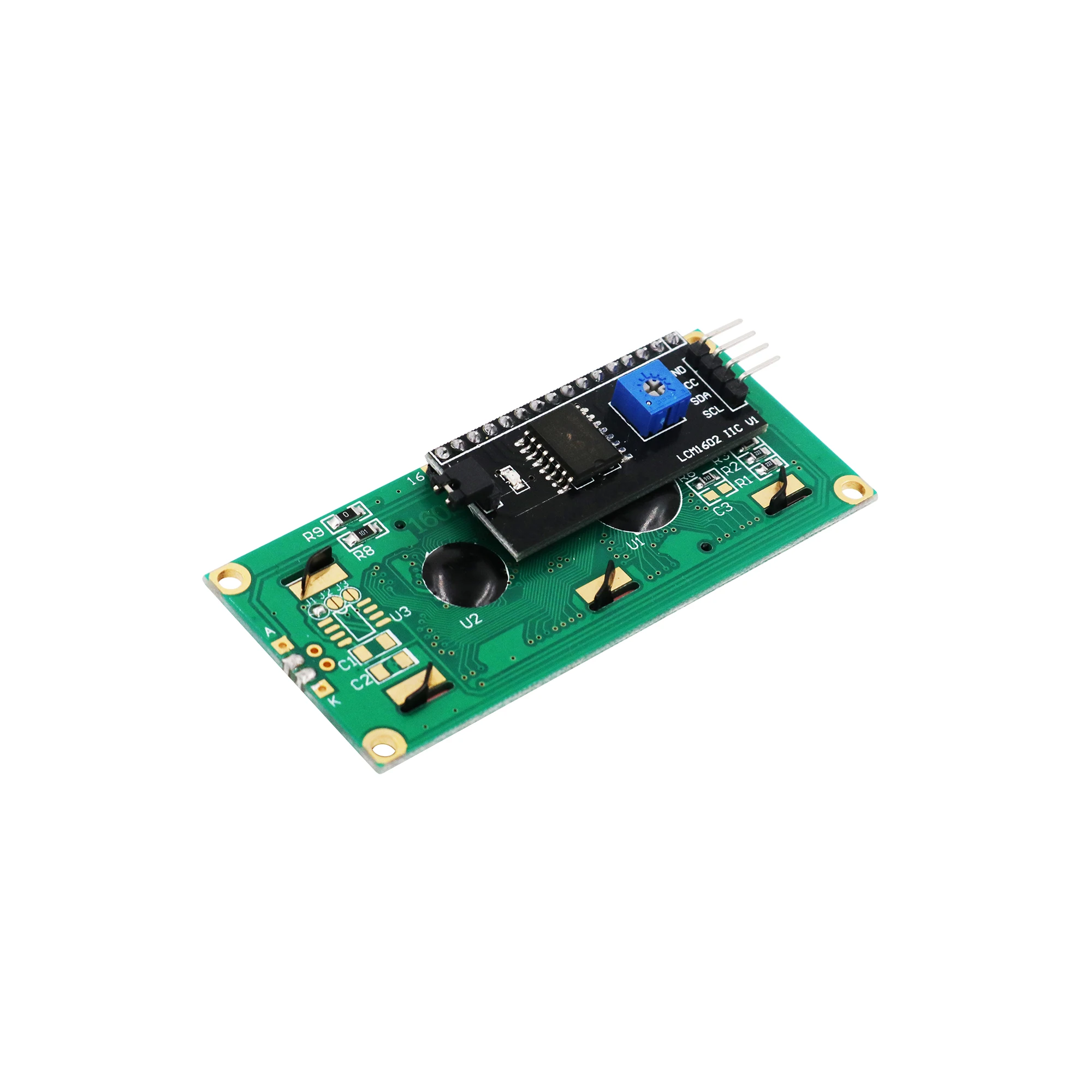 Lcd1602 Iic/i2c Module Blue Screen Backlight Lcd 1602 Adapter Plate ...