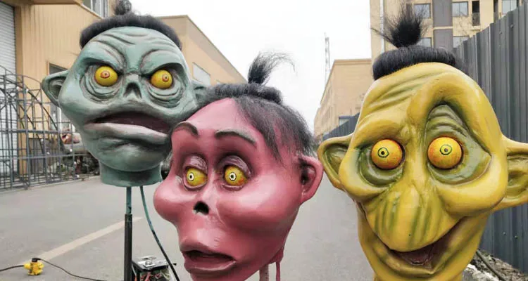 Halloween Animatronics - Life Size Head for Haunted House