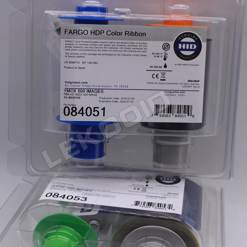 Fargo Hdp5000 Ymcko Full Color Card Printer Ribbon 084051 - Buy Hdp5000 ...