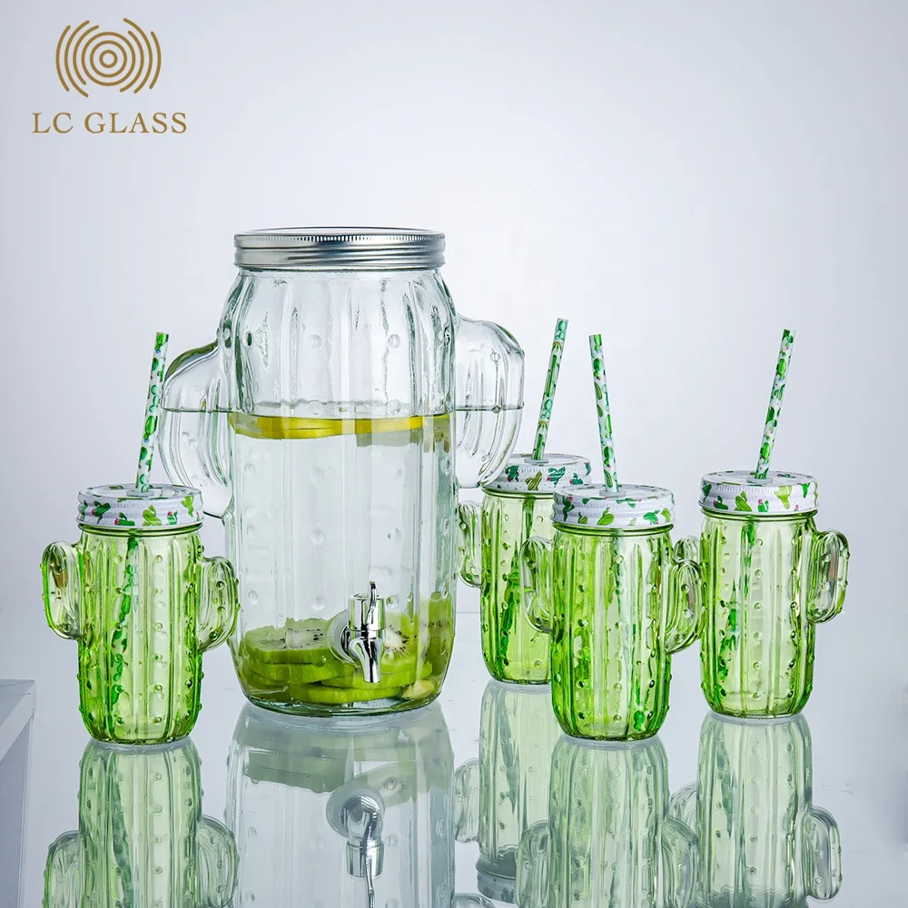 Wholesale Two Mason Jars Beverage Dispenser Jar High Quality Clear ...