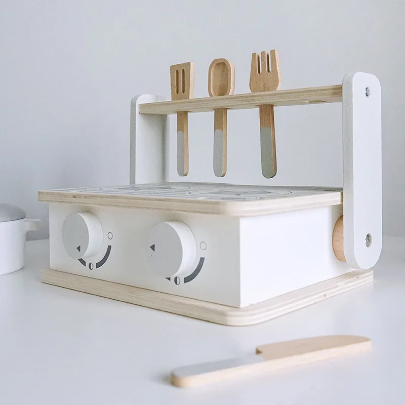 New Design Pretend Play Preschool Wooden Kitchen Toys Barbecue The ...