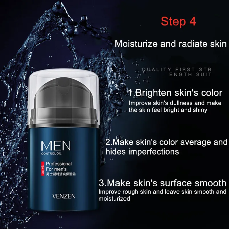 VENZEN Men's Skincare - Five Pcs Suit for All Skin Types