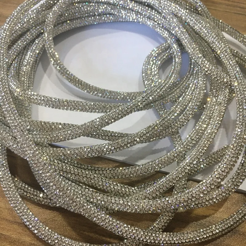 Hot Fix Crystal Decorated Strip Rhinestone Rope For Garment Shoes - Buy ...
