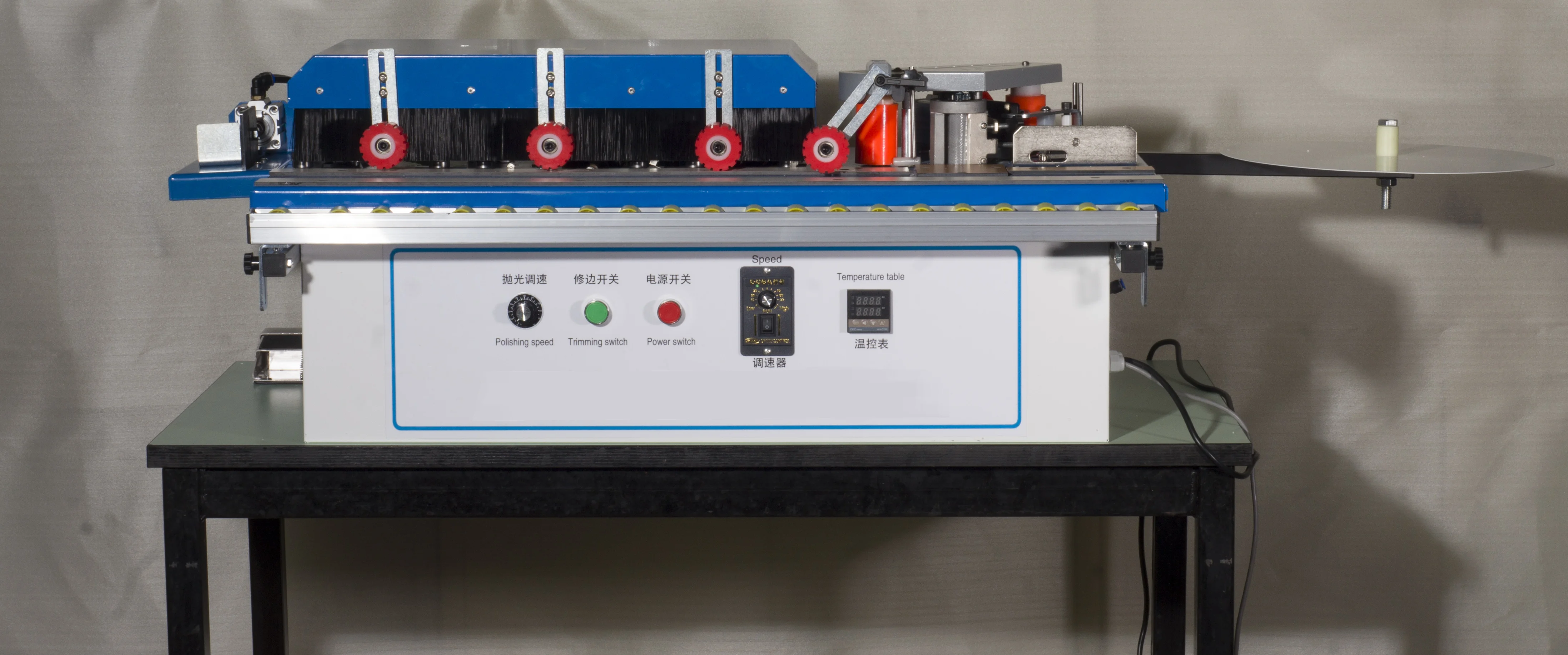 Edge Bander Machine With Gluing Trimming And Buffing Small Type Quick ...