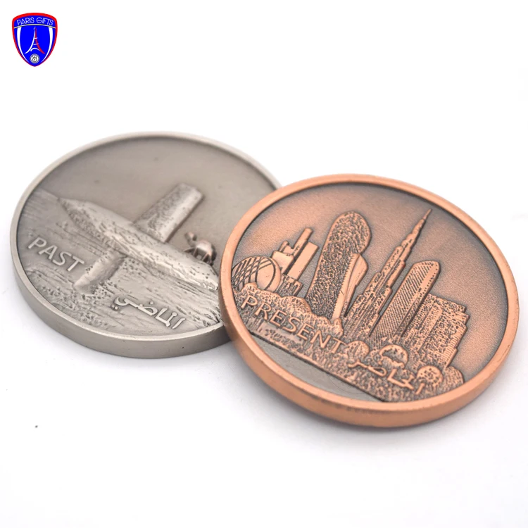 Saudi Arabia Qatar Custom Metal Souvenir Coin Hard Enamel Gold Plated ...