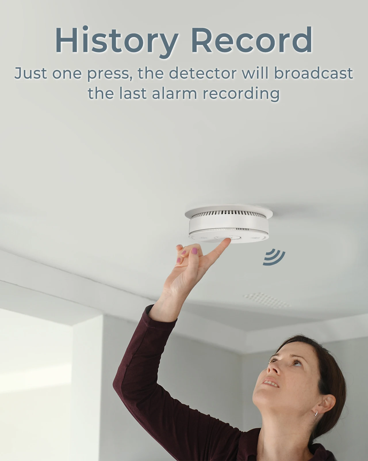 Siterwell Smoke & Co Combo Detector Alarm With Voice Speaker,Dual Sensor Fire And Carbon ...