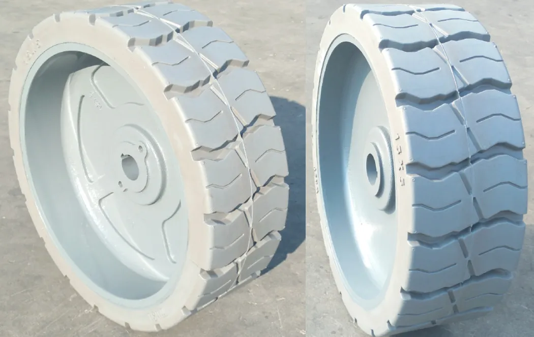 After Market Scissor Lift Parts Small Wheel Solid Tires With Rims For ...
