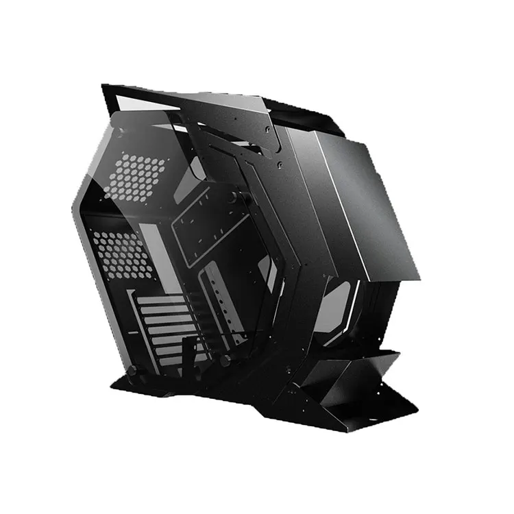 Irregular Shape Atx Pc Case Tempered Glass Steel Frame Gaming Case Pc ...