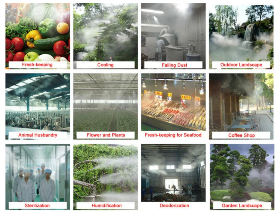 Garden Artificial Fog Dry Micro Fog Machine - High Pressure Fogger