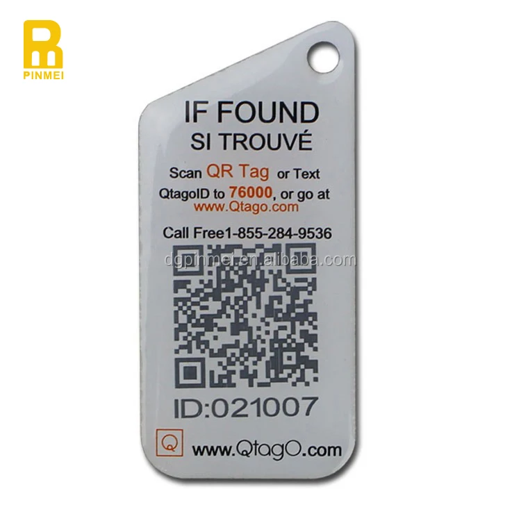 Custom Logo QR Code Barcode Key Tags - Unique & Waterproof