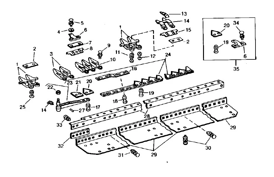 Ah121079 Replace Combine Harvester Cutting System Sectionalized Knife ...