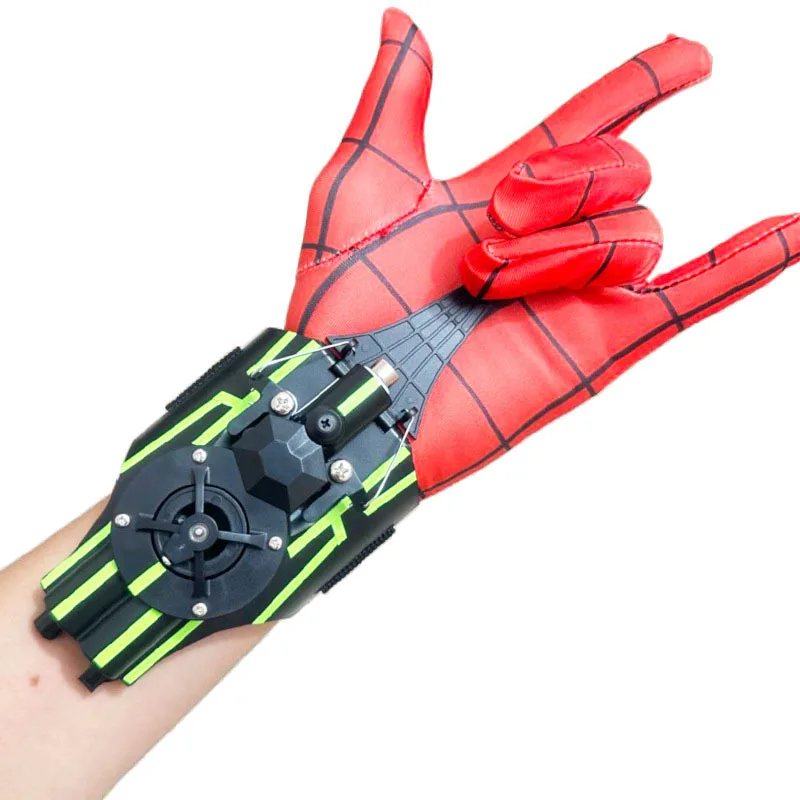 Spider-Man Launcher Auto Take-Up Wrist Unisex Kids Boy Toy Silk Spit ...