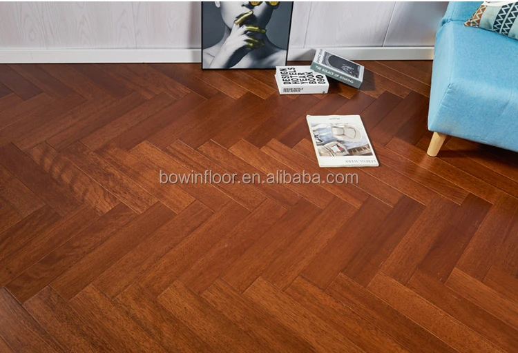 Low Price Click Lock Taun Full Solid Wood Flooring