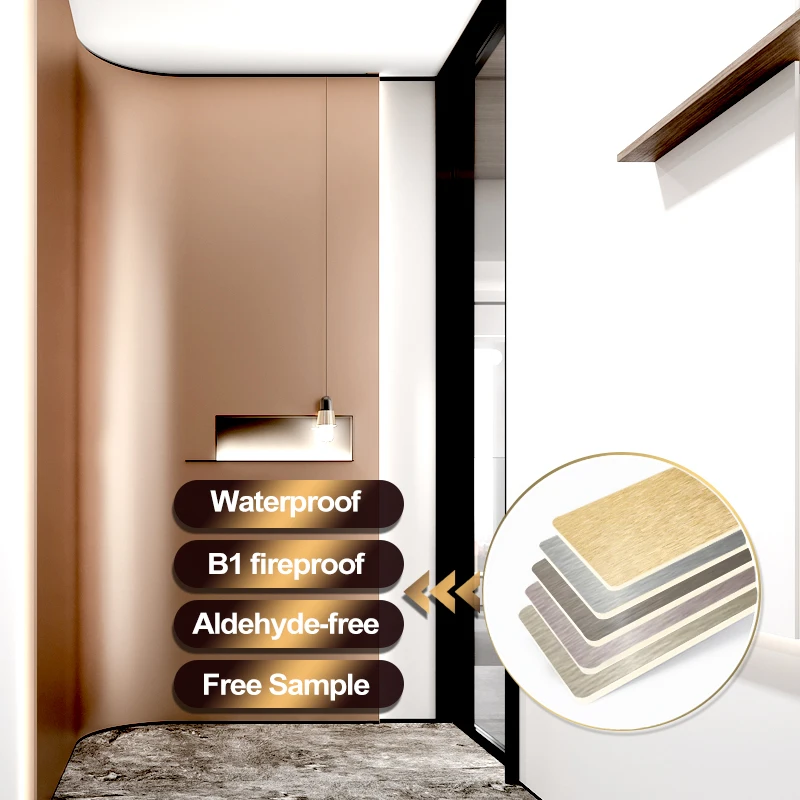 Modern Attractive 5MM Bamboo Carbon Fiber Metal Wall Panels for ...