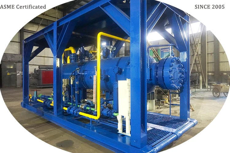 Well Test 3 Phase Skid Mounted Horizontal Test Separator - Buy Well ...