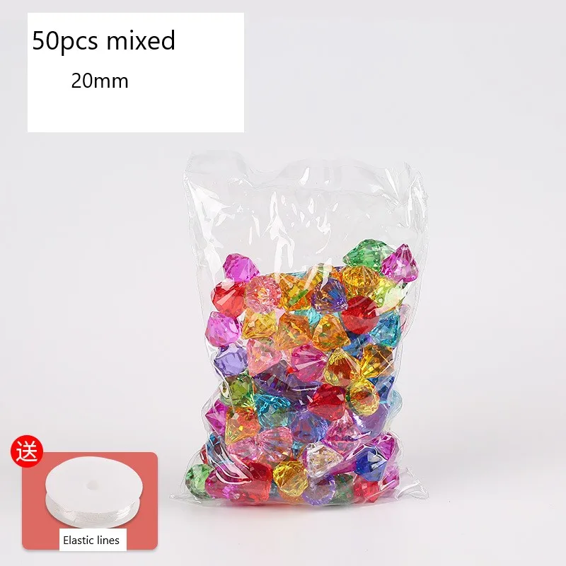 Acrylic Plastic Diamond Little Girl Puzzle Diy Crystal Seven Colored ...