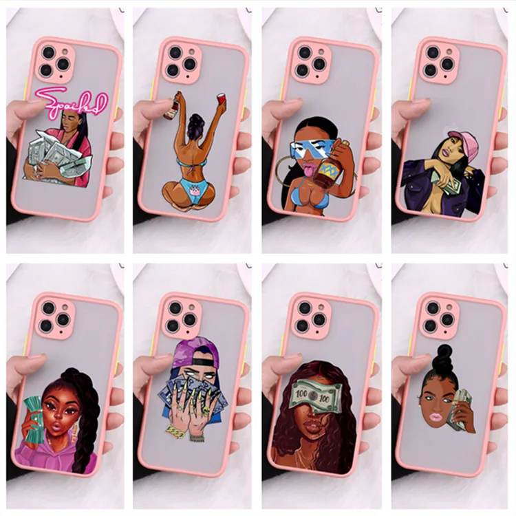 Black Head Girl Phone Case African People Phone Case For Iphone - Buy ...
