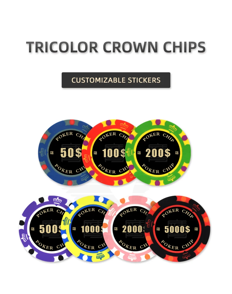 YH Casino Poker Chips - Classic Mix Colors & Plastic Alternatives