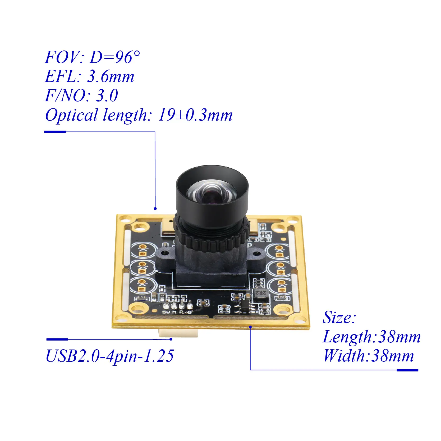 120fps OV9281 720P HD USB Camera Board for Motion Capture