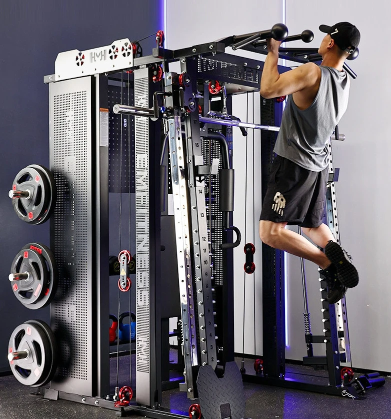 All-in-one Smith Cage System - Versatile Exercise Equipment