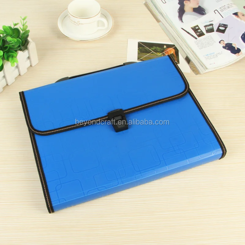 A4 Size Pp Poly Expandable Documents Bag Plastic File Briefcase With 13 ...
