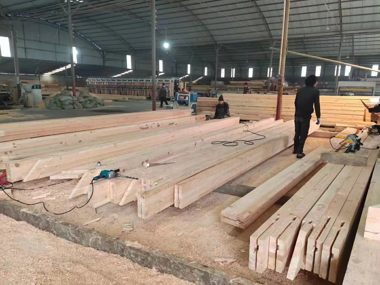 Shandong BOHAO Curved Glulam Laminated Wood Lumber Beams