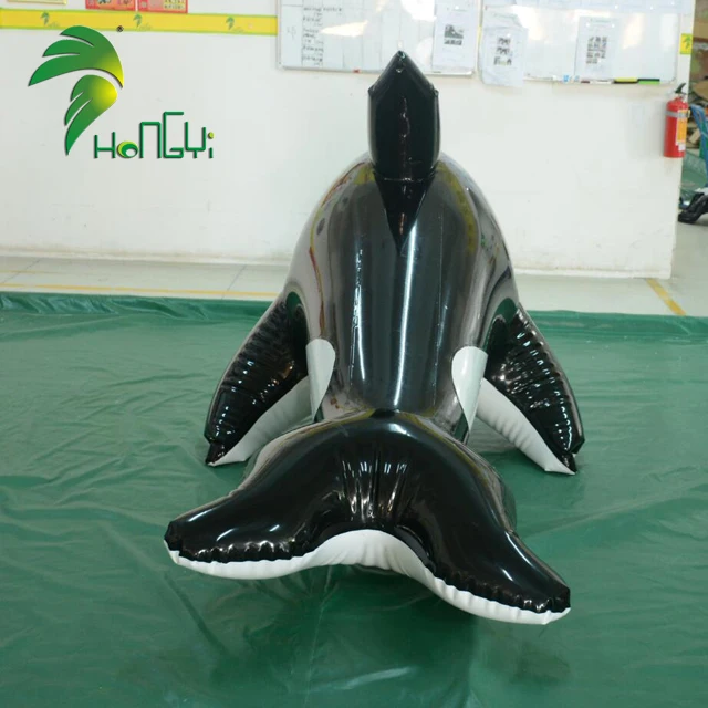 Lovely Double Layer Pvc Inflatable Dolphin Suit Cartoon Costume Balloon ...