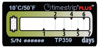Timestrip PLUS Indicator Time Temperature Label 10c,8hour/10c,48hour ...