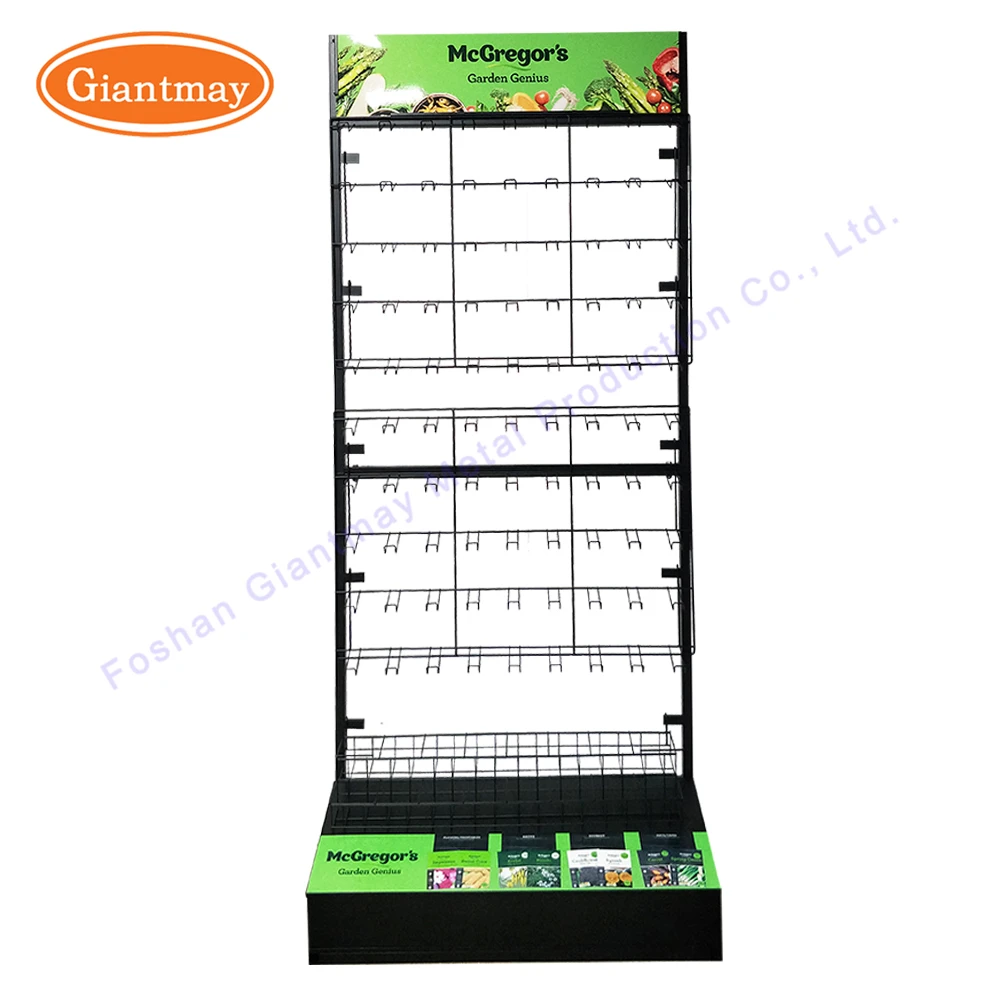 Wholesale Metal Retail Shop Seed Display Stand Hanging Seed Display ...